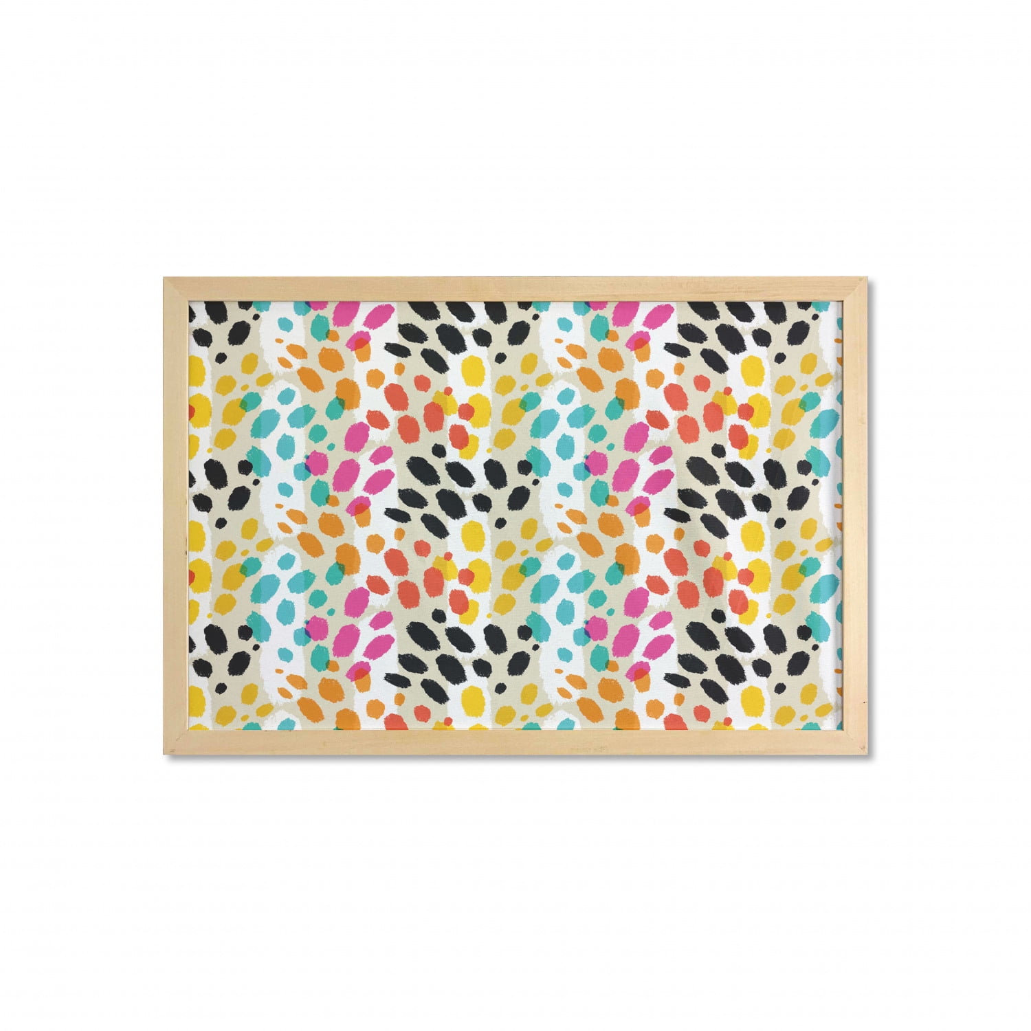 Colorful Wall Art with Frame, Illustration of Vibrant Animal Skin Print ...