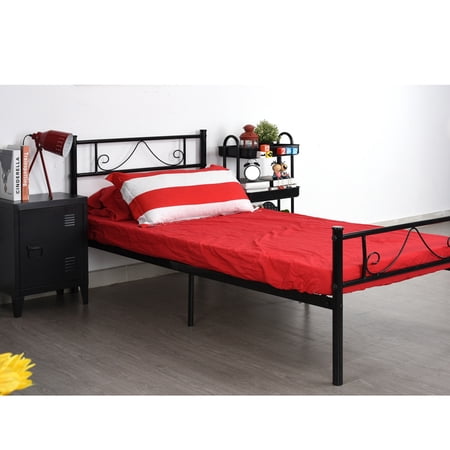 HouseinBox Single Bed Metal Structure Single Bed Metal Platform Single ...