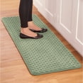 Collections Etc Anti-Fatigue Foam Support Kitchen Runner Sage Green ...