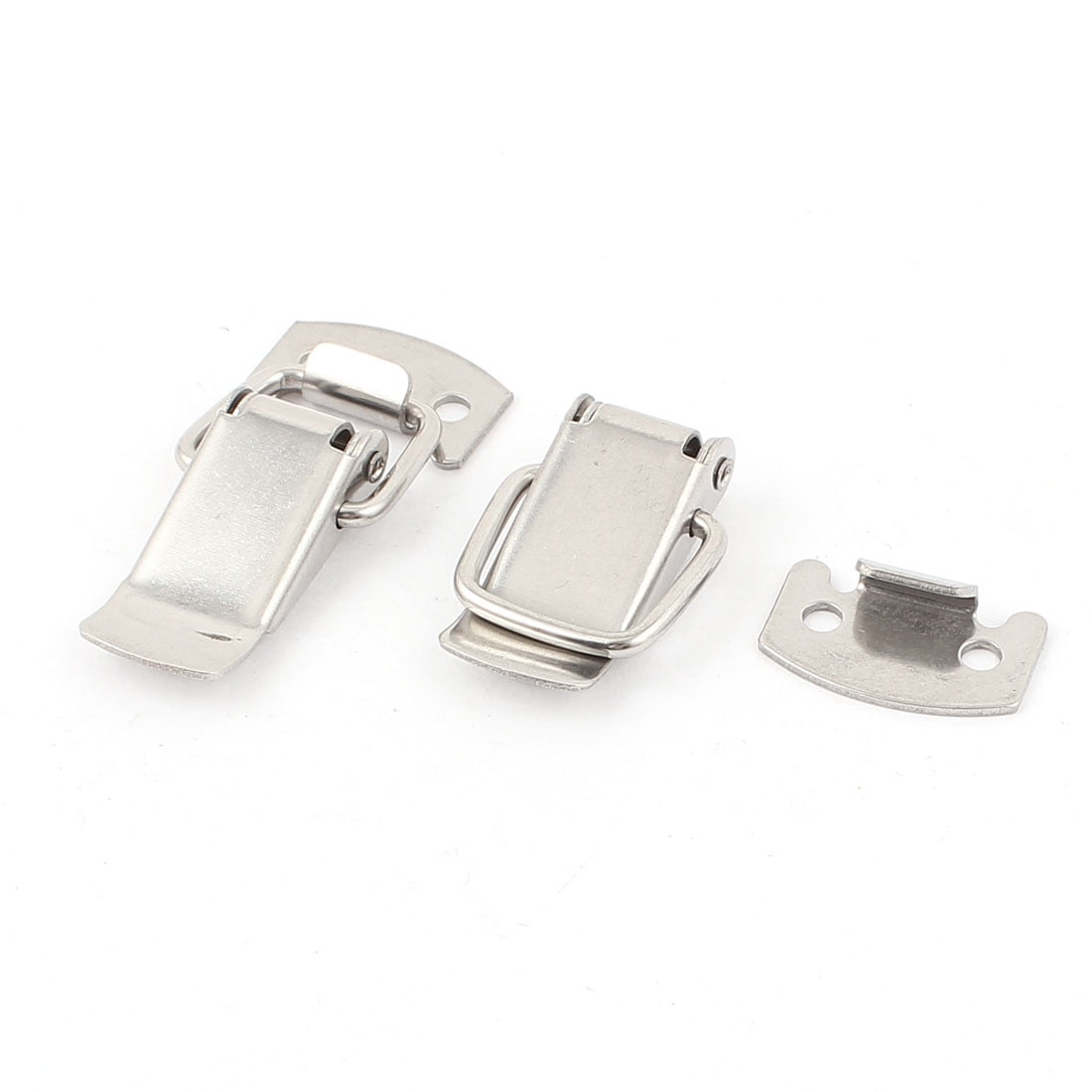 2pcs Stainless Steel Spring Draw Toggle Latch f Cases Boxes Chests Lock ...