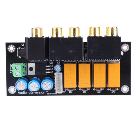 Fugacal Audio Switcher,Audio Signal Selection Board 4 Way Audio Input ...