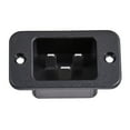 Panel Mount Plug Adapter AC 250V 16A C20 3 Pins IEC Inlet Module Plug ...