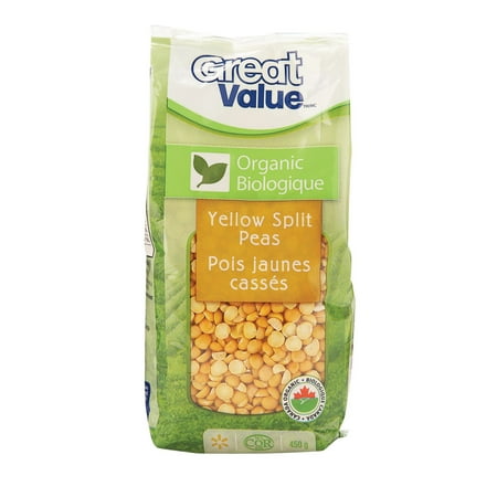 Great Value Organic Yellow Split Peas, 450 g - Walmart.ca