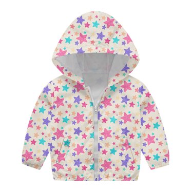 MGEOY Girls Rain Jackets Lightweight Waterproof Hooded Raincoats ...