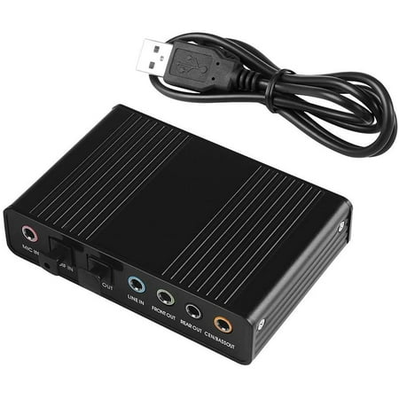 Usb 2.0 External Sound Card 6 Channel 5.1 Surround Optical S/Pdif Audio ...