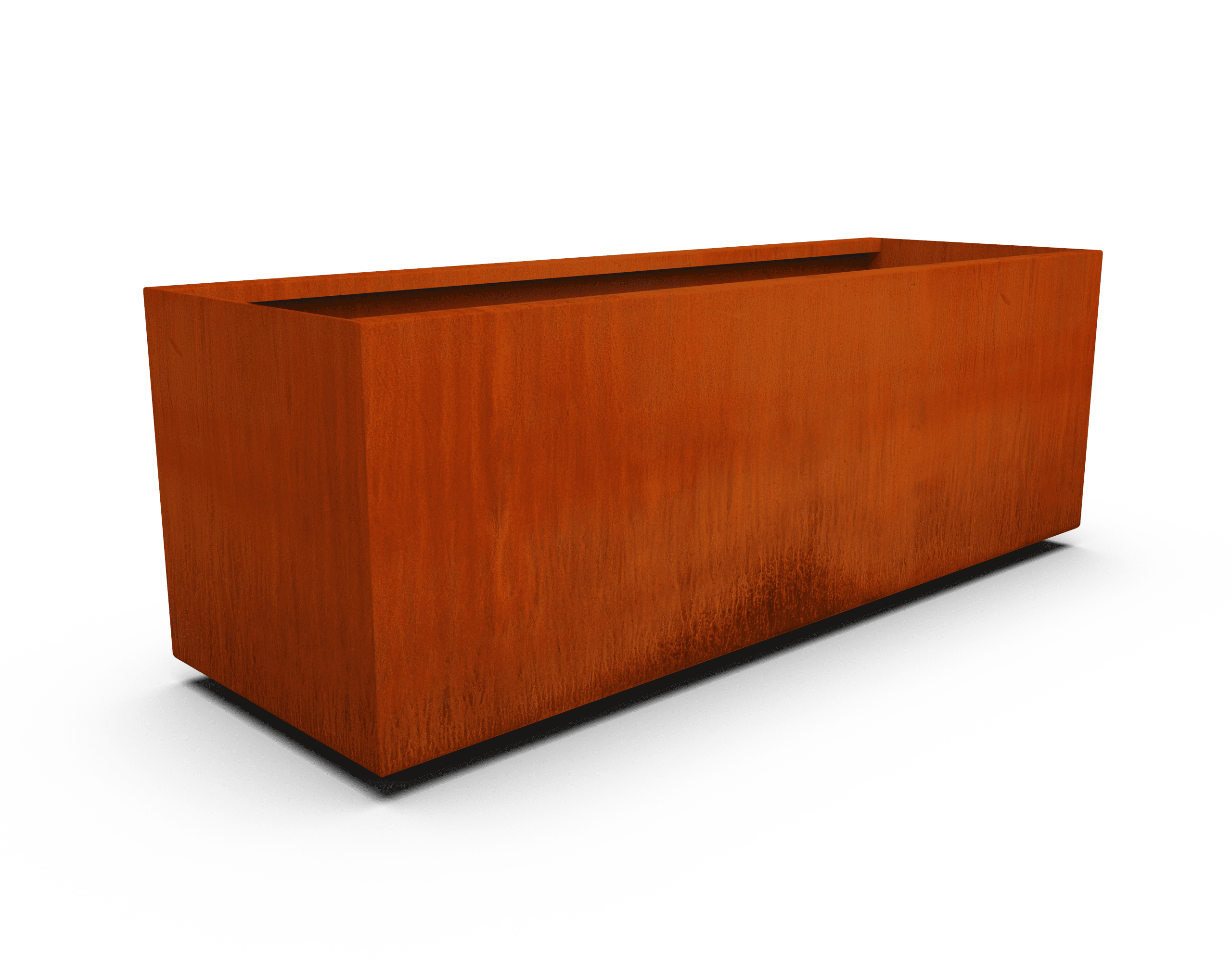 PLANTERCRAFT Corten Steel metal planter box, Rectangular sizes, Modern ...
