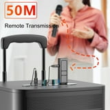 EEEkit VHF Wireless Microphone, Handheld Dynamic Mic, 3.5mm to 6.35mm ...
