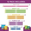 Bag Clips. 12pc Durable Food Clip Set For Kitchen Storage. Reusable ...