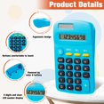 18 Pack Pocket Size Mini Calculator, Solar Battery Dual Power, 8 Digit Display Basic Calculator ...