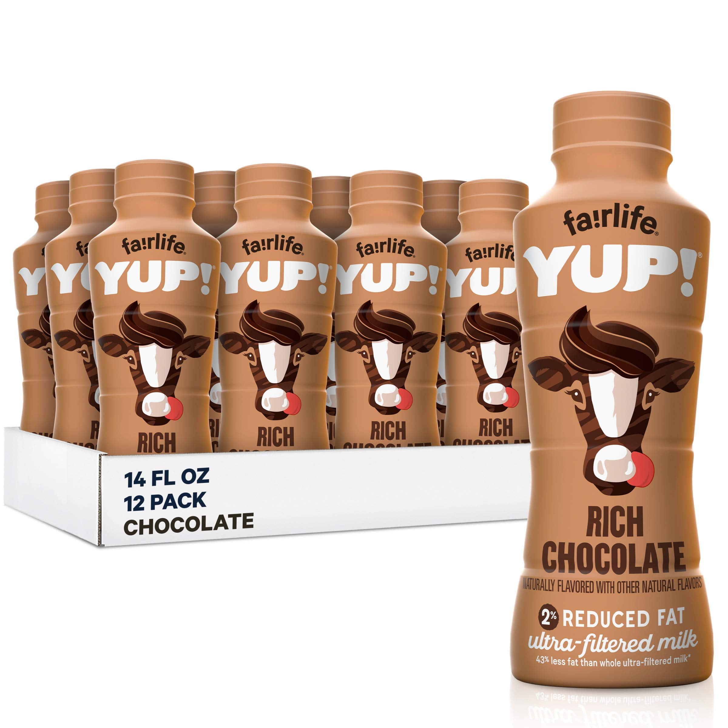 fairlife YUP! Low Fat, Ultra-Filtered Milk, Rich Chocolate Flavor, All ...