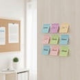 3x3 Inch Sticky Notes, 6 Pads with 100 Sheets Each, Pastel Colored ...