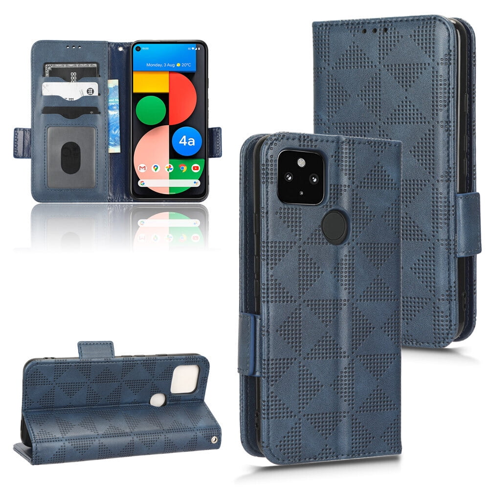 Google Pixel 4A 5G Case , Leather Wallet Cover Magnetic Full Body ...