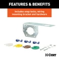 CURT 58677 Vehicle-Side and Trailer-Side 4-Pin Round Wiring Harness ...