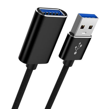 Ortronics 6 Inch USB 2.0 Extension Cable, A Male to A Female, Black ...