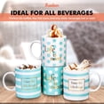 Bruntmor Decorative Pretty Cups - Set of 4 Porcelain Love Inspirational ...