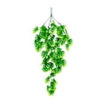 Artificial Monstera Hanging Plant Silk Fabric Green Foliage Garland 29. ...