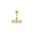 10k Yellow Gold Bar Pendant Necklace for Women or Unisex Wear ...