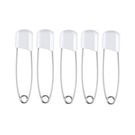 50pcs Whitehead Lightweight Sharp Safety Pin Prevent Bending Baby pins ...