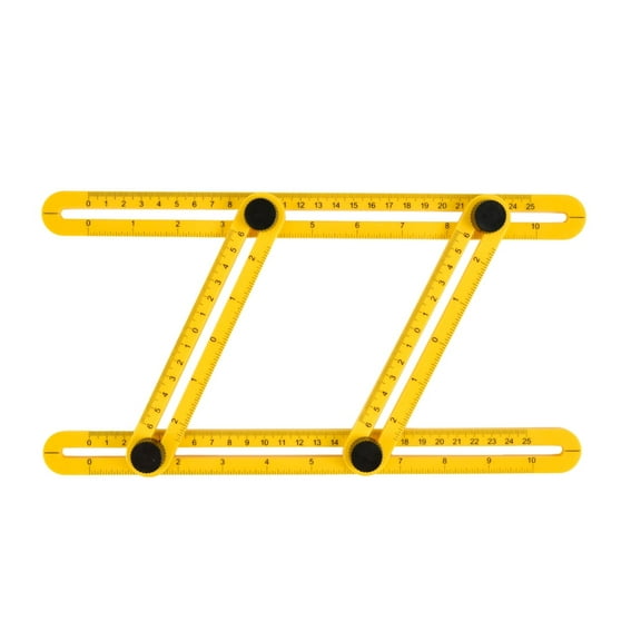 Hyper Tough Multi Angle Ruler TR36008N with Inch and Metric Arms for ...