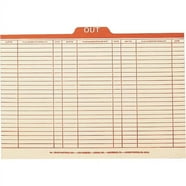End Tab Poly Out Guides, Two-Pocket Style, 1/3" End Tab, Out, 8.5 X 11 ...