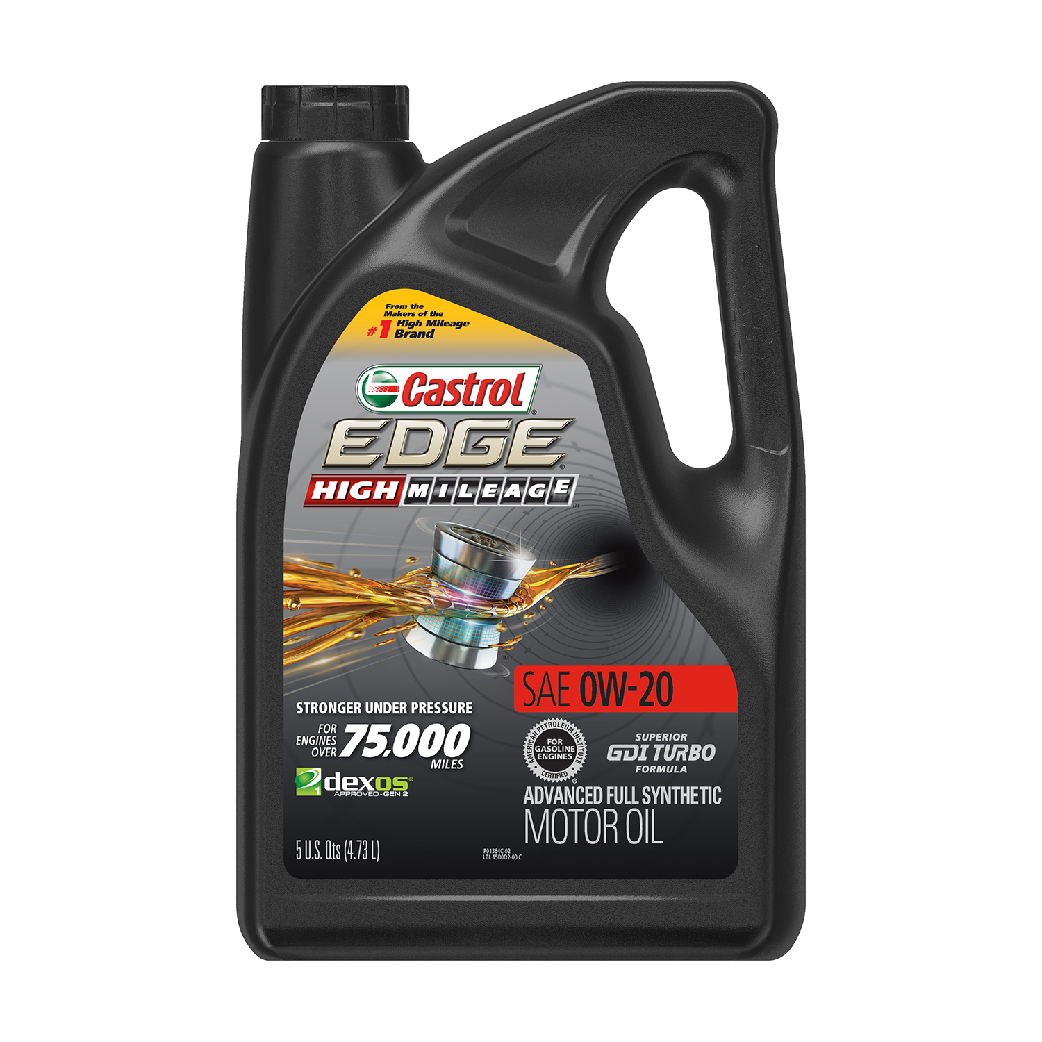 Castrol EDGE High Mileage 0W 20 Advanced Full Synthetic Motor Oil 5 Castrol EDGE High Mileage 0W 20 Advanced Full Synthetic Motor Oil 5