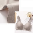 Agkizg Plus Size Front Closure Lace Wireless Bra,Thin Breathable Push ...