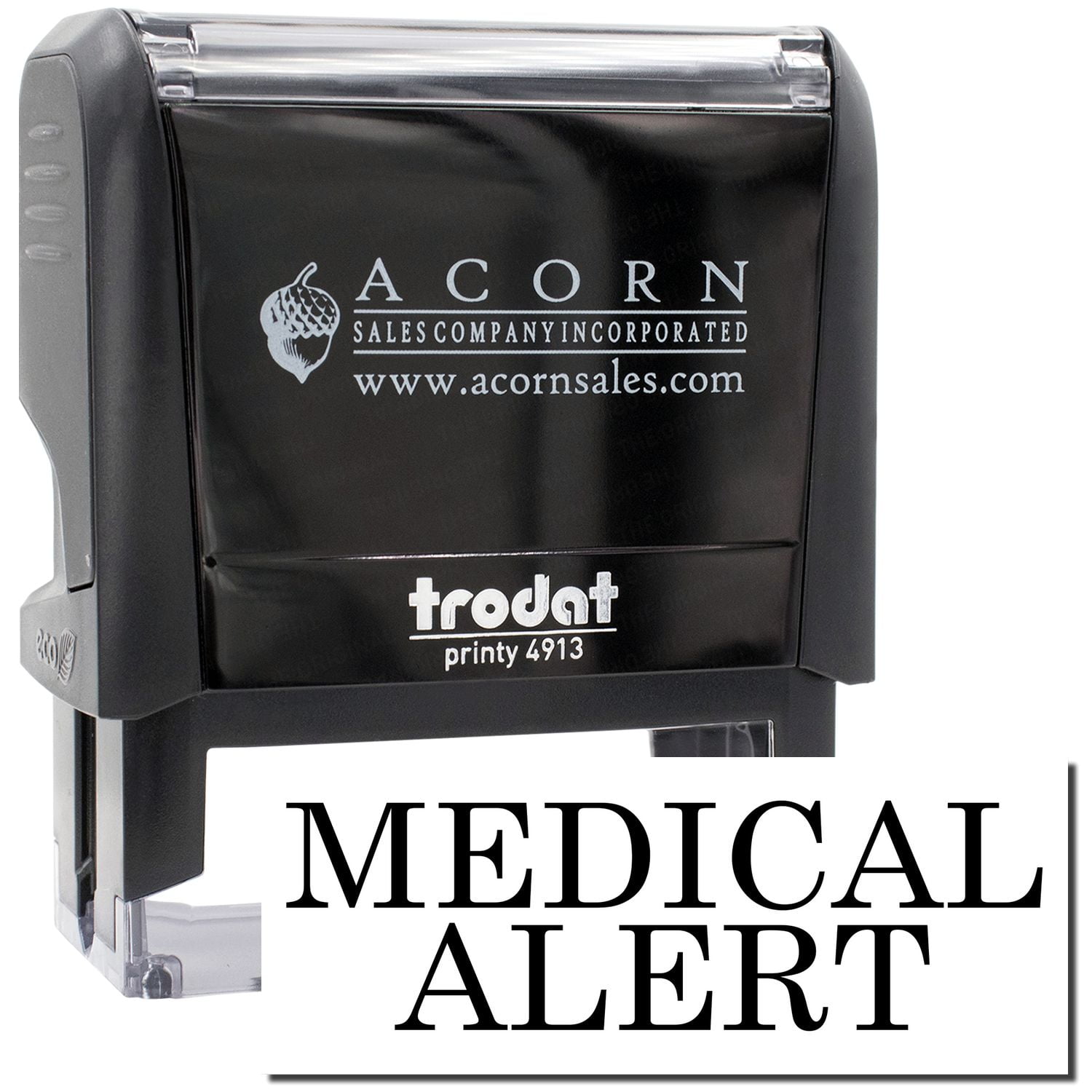 Large Self-Inking Medical Alert Stamp, Trodat Printy 4913, Press and ...
