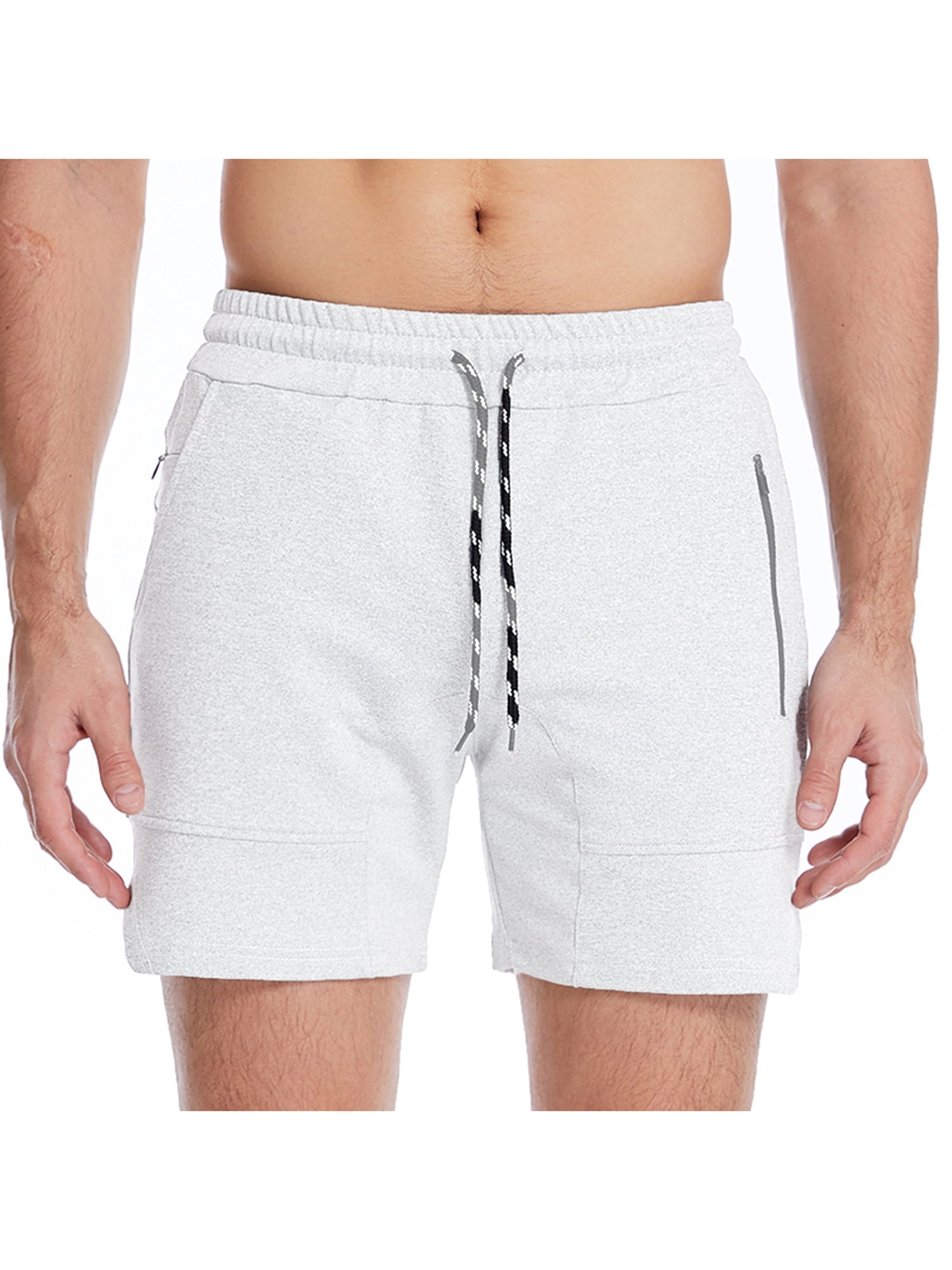 Liangchengmei Men's 5" Gym Workout Shorts Fitted Jogging Short Pants ...