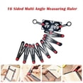 16 Fold Multi Angle Measuring Ruler with Opening Locator, 16 Sided ...