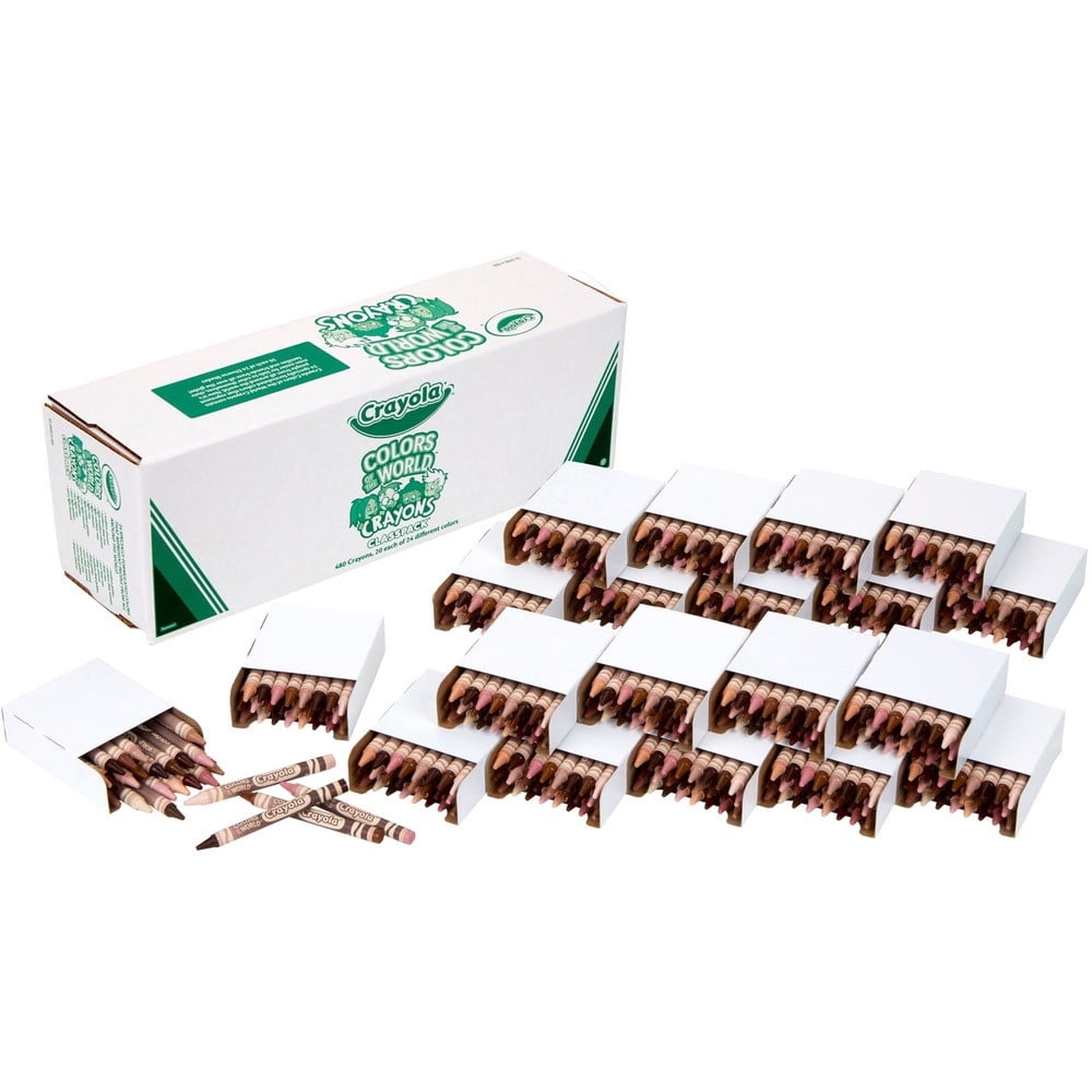Crayola Color of the World Crayons - Multi, Almond, Gold, Rose - 480 ...