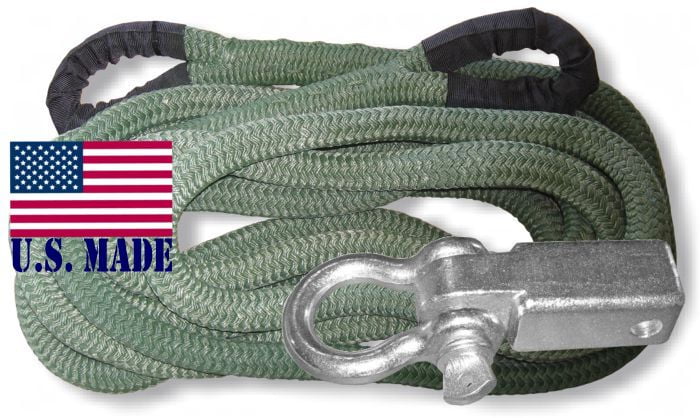 U.S. made "MILITARY GREEN" PolyGuard Coated Kinetic Recovery Snatch ...