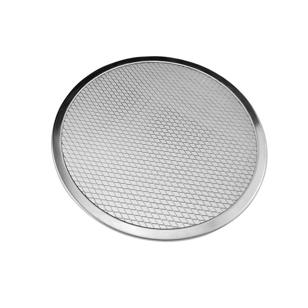 Pizza Pan Baking Tray Round Aluminium Flat Mesh Pizza Mold Tray Mold ...