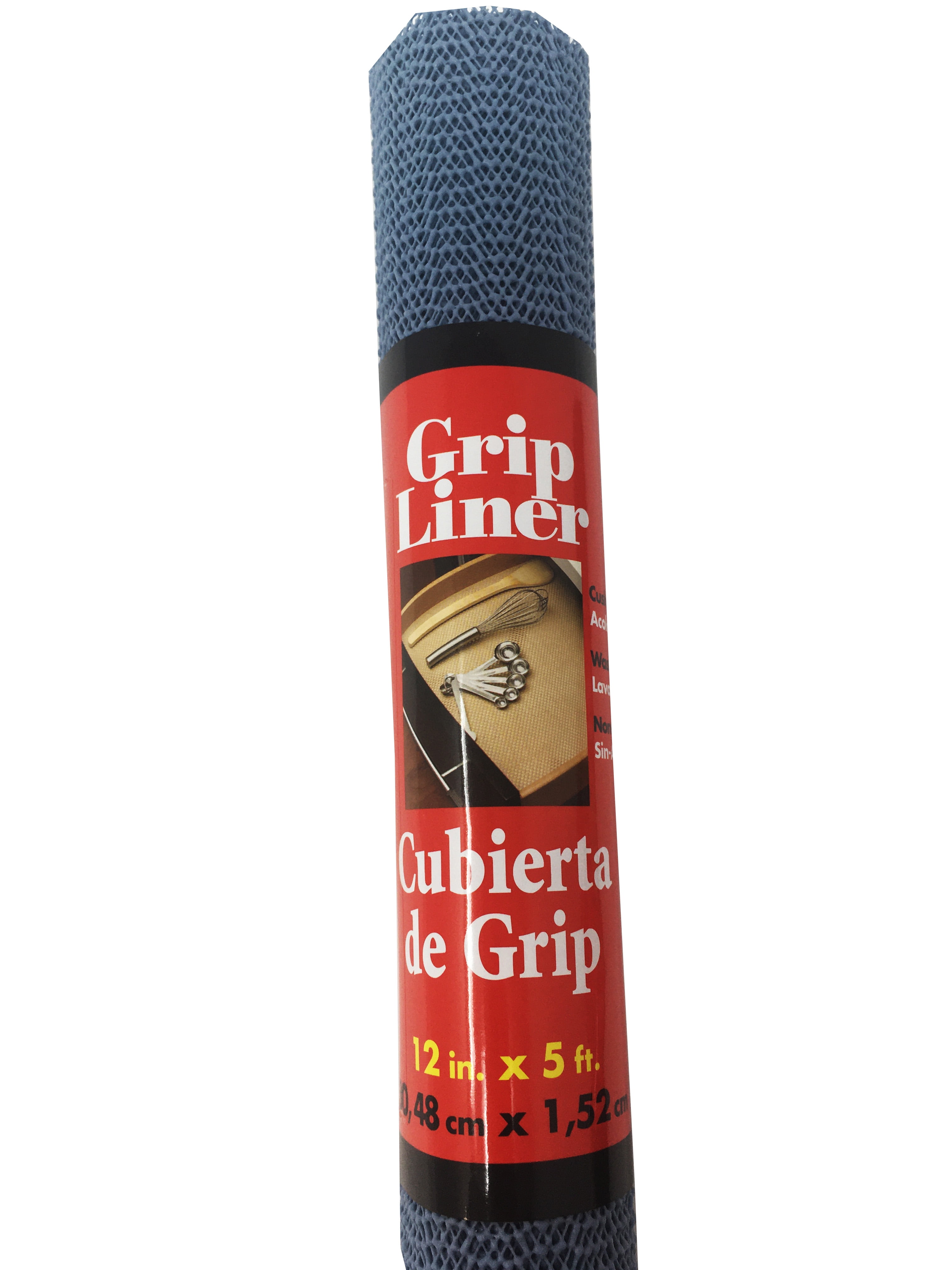 Grip Liner 12 in / 5 ft Dark Blue Color for Drawers, Shelves, Cabinets ...