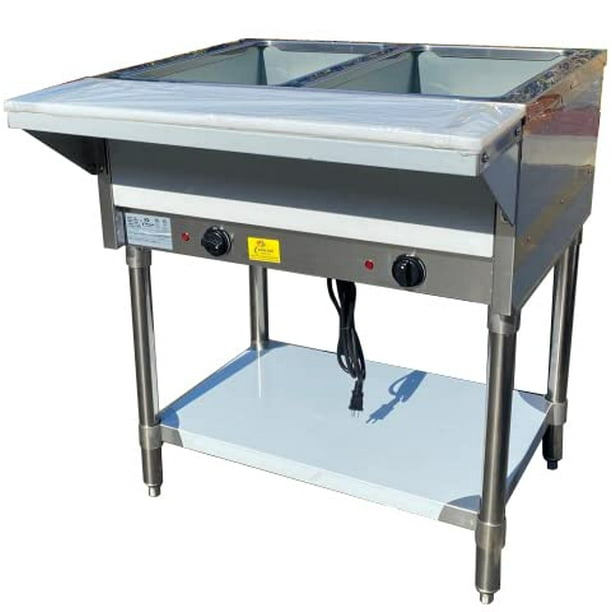30" Wide 2 plate warmer and dry steam table NH-2 - Walmart.com