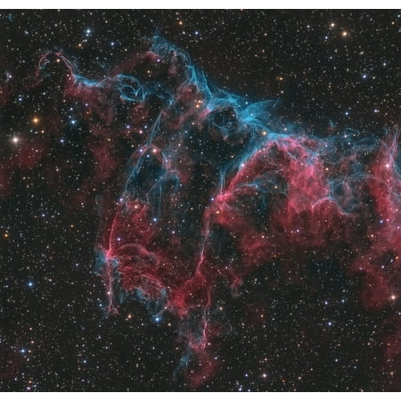 NGC 6995, the Bat Nebula, part of the Veil Nebula in Cygnus Poster ...