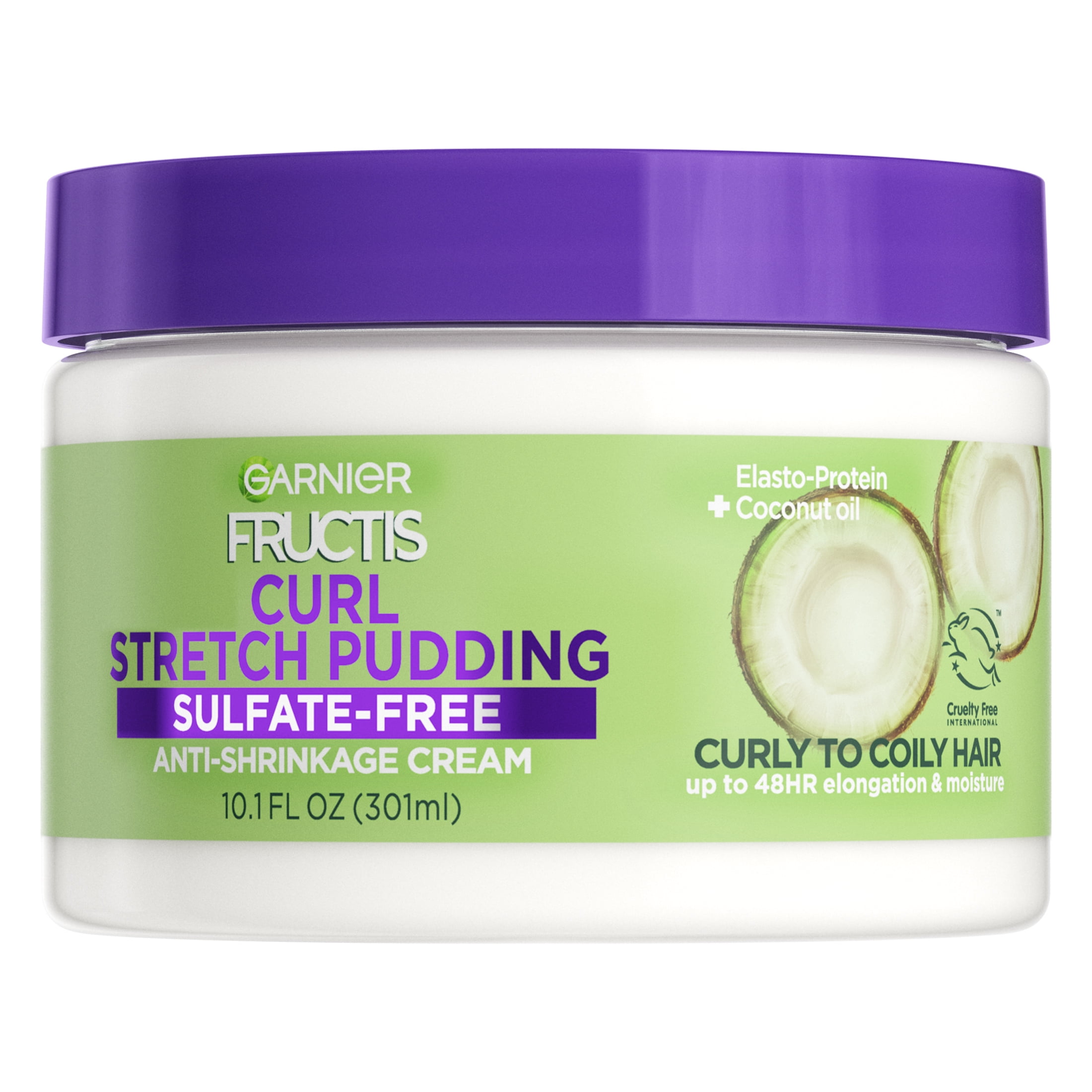 Garnier Fructis Curl Stretch Pudding Sulfate Free Anti-Shrinkage Cream ...