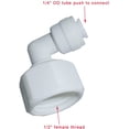 BDKWID-Elbow 1/2" Female Thread to 1/4" OD Tube Quick Connector Tubing ...