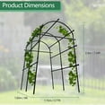 Heavy Duty Metal Cucumber Trellis – 9 Horizontal Tubes, Cross Clips ...