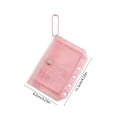 Amketima Card Holder Clear PVC M5 Binder Card Holder with Bead Chain 4 ...
