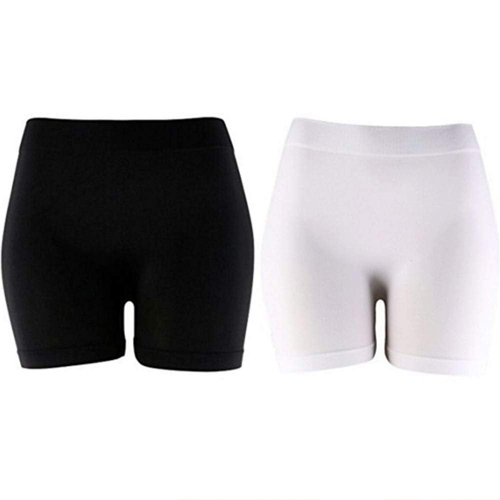 Seamless Solid 12" Spandex Yoga Workout Stretch Leggings Shorts ...