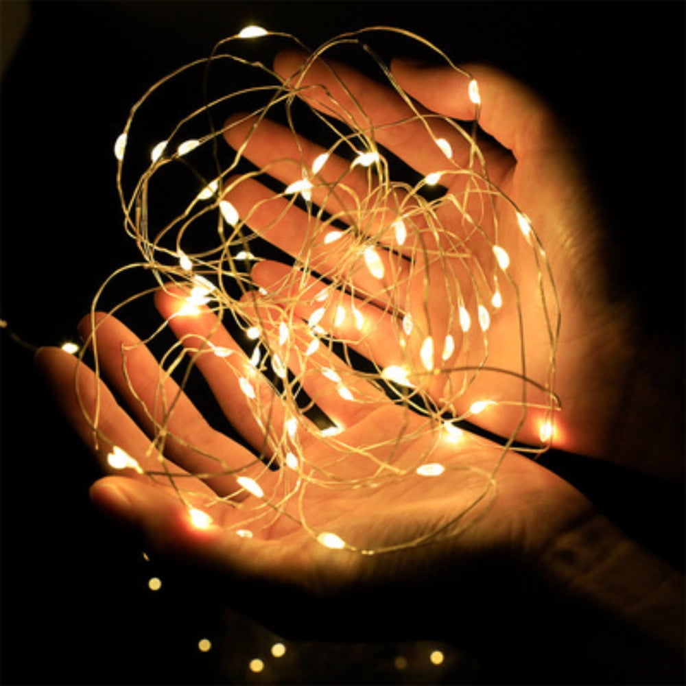 Cadena de luces LED de alambre de cobre con forma de ramo, barra de ...
