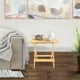 Casual Home Small Folding Side Table (2-Piece Set), 100% Solid Wood ...