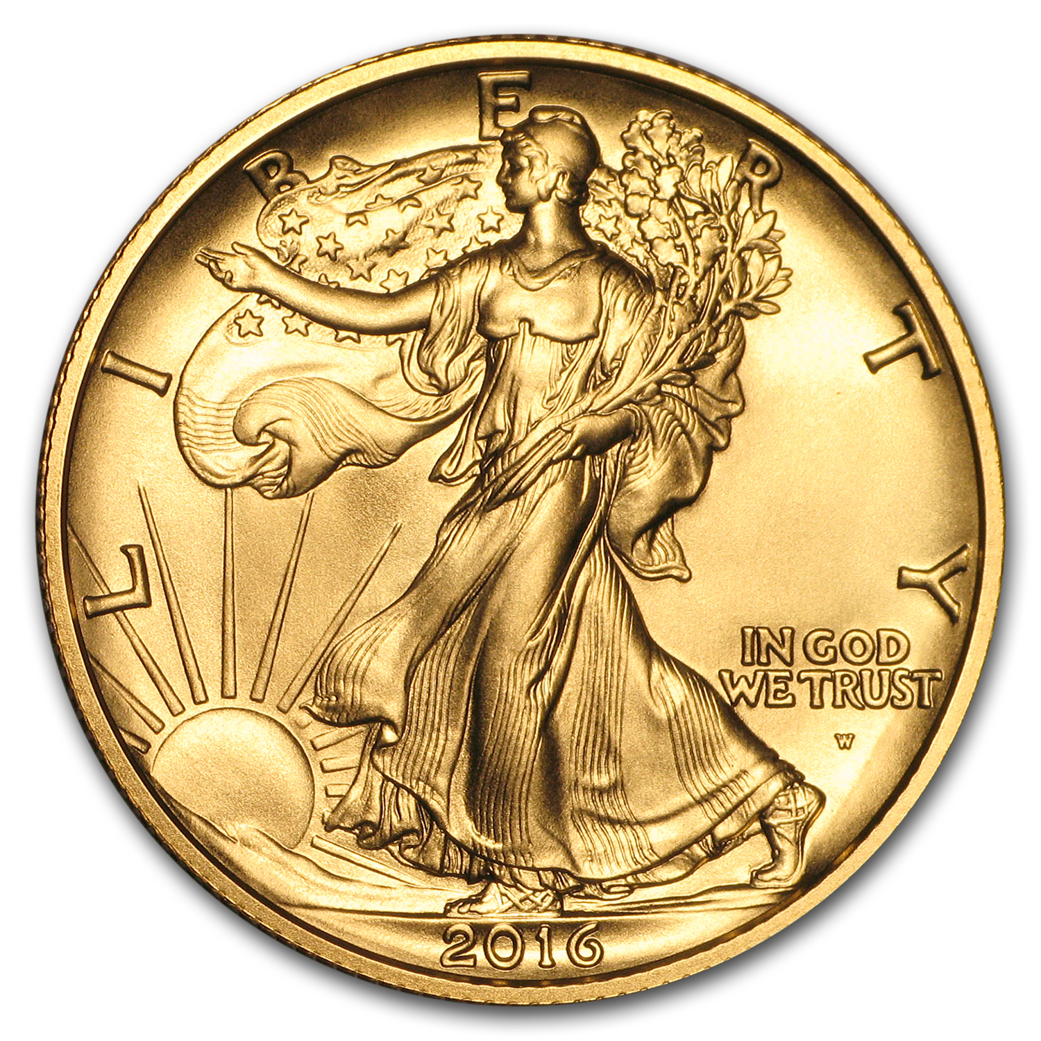 2016 W 1 2 Oz Gold Walking Liberty Half Dollar Centennial w OGP 2016 W 1 2 Oz Gold Walking Liberty Half Dollar Centennial w OGP
