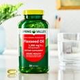 Spring Valley Flaxseed Oil Dietary Supplement Softgels for Heart Health ...
