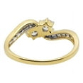 10K Yellow Gold Forever Us 2 Stone Real Diamonds Engagement Promise ...