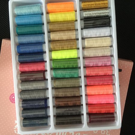 yingyy 39 Colors/box Home Sewing Thread Assortment Coil Sewing Kit ...