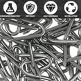 70 Pcs Heavy Duty U Nails Net Staples for Fencing, Garden Masonry, Turf ...