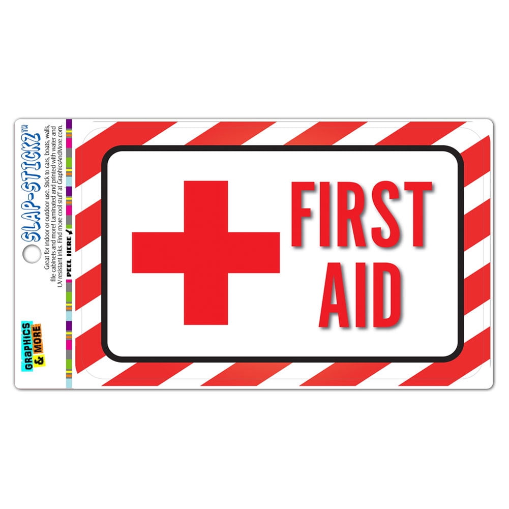First Aid SLAP-STICKZ(TM) Automotive Car Window Locker Bumper Sticker ...
