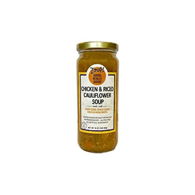 Zoup Good Really 16 Oz Chicken And Riced Cauliflower Soup Pack Of 6