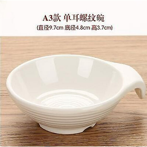 Chinese Creative Plastic Double Sauce Dish Decorative Food Plate Ginger ...